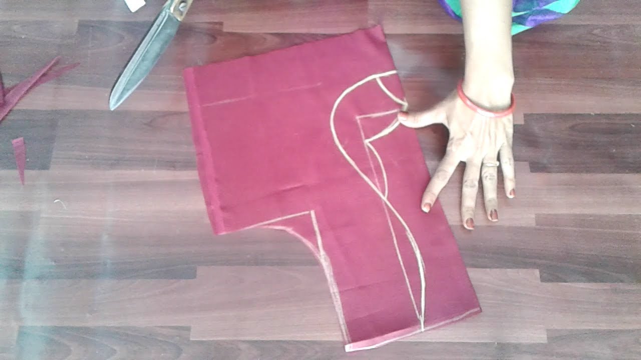 Beautiful patch work blouse back neck design cutting and stitching ...