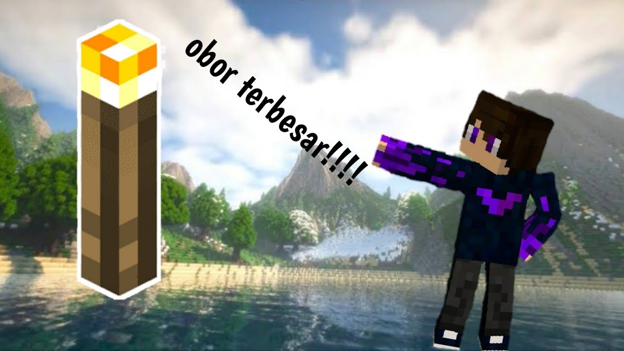 Cara membuat obor di minecraft - YouTube