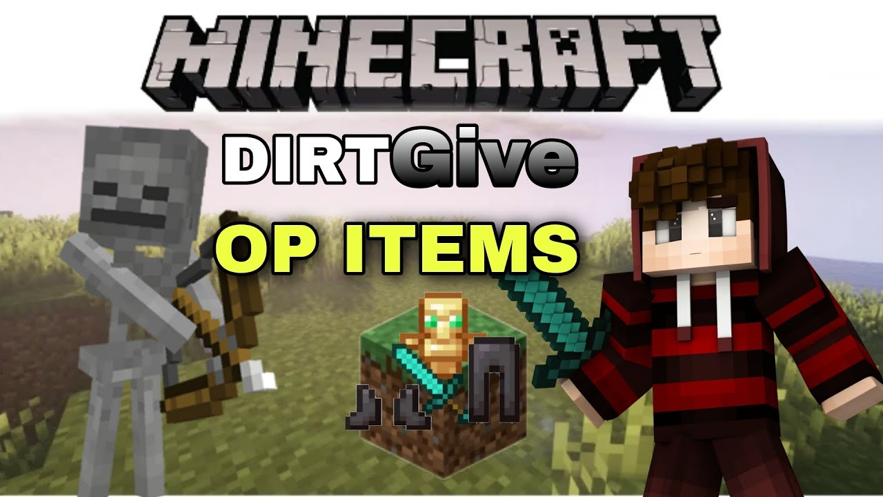 Dirt Give Op Items mod for Minecraft pocket edition - YouTube