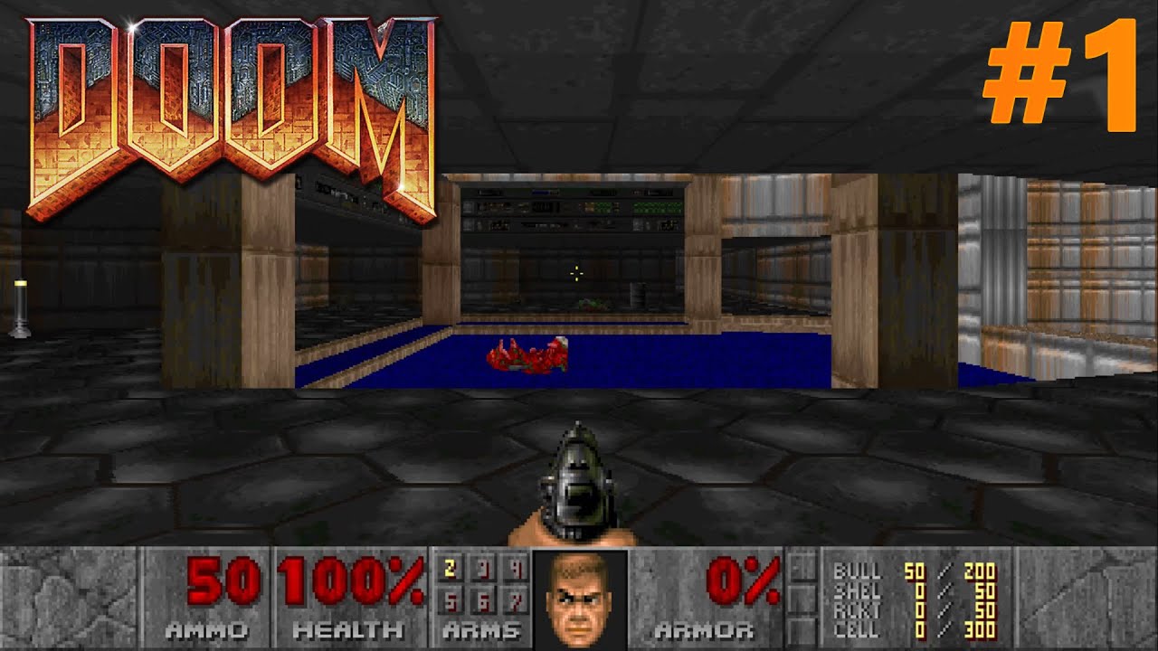 Doom (1993) Episode 1 Knee-Deep In The Dead Walkthrough - YouTube