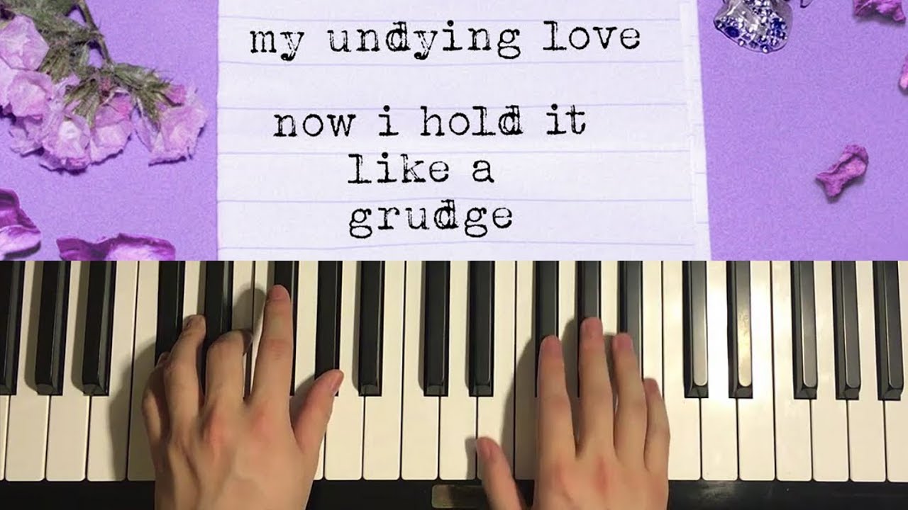 Olivia Rodrigo - the grudge (Piano Tutorial Lesson) - YouTube