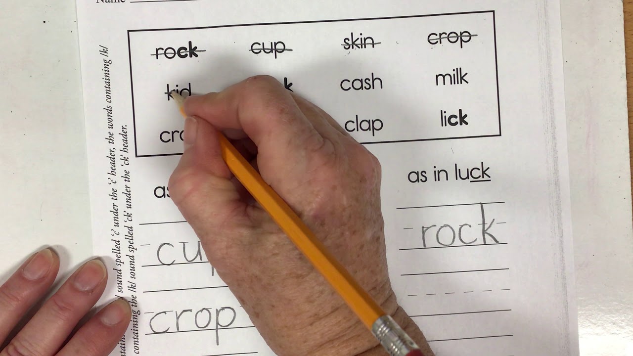 Word Sort, Lesson 10, Unit 9, p. 10.1 - YouTube