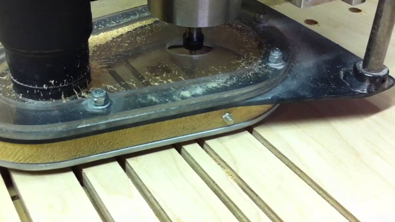 Homemade CNC Router w/ water cooled Spindle - YouTube