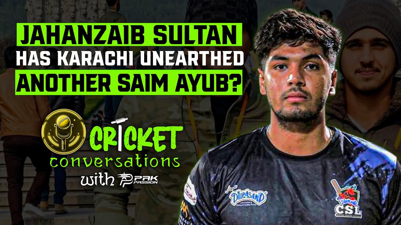 Cricket Conversations ft. Karachi's newest batting prodigy Jahanzaib ...