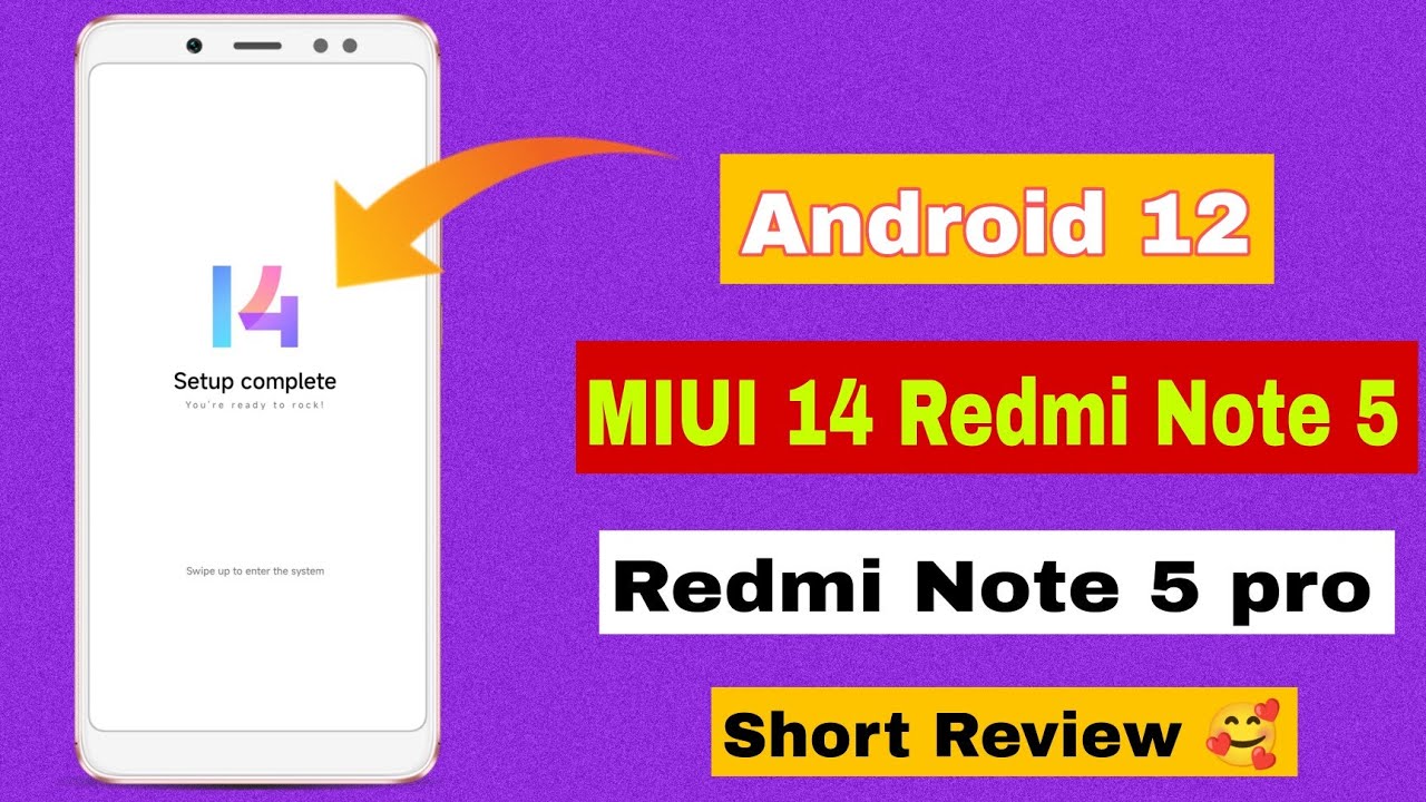MIUI 14 Redmi Note 5 & Redmi Note 5 Pro Android 12 Shorts Review 😍😍 ...