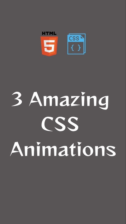 Create AMAZING CSS Animation Effects Only CSS #shorts #coding #animation - YouTube