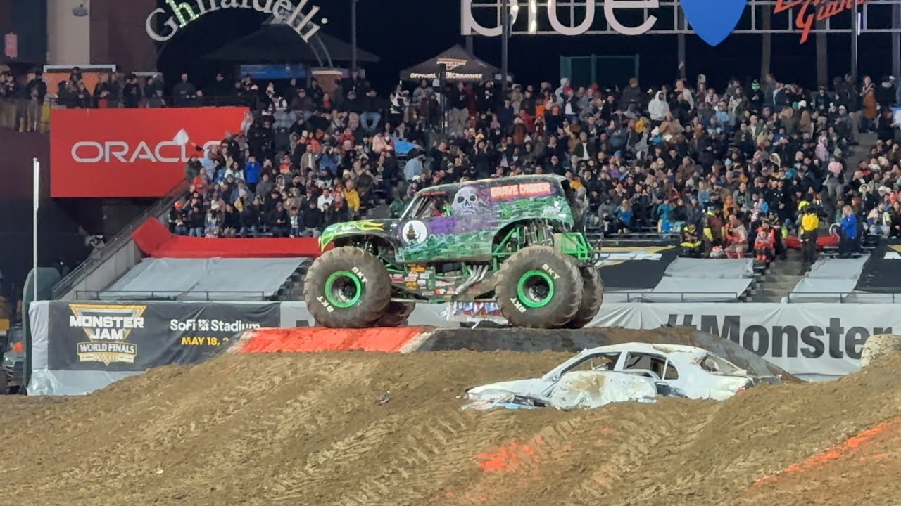 Monster Jam - 4K -Monster Trucks - Freestyle Challenge - 01-06-24 - San ...