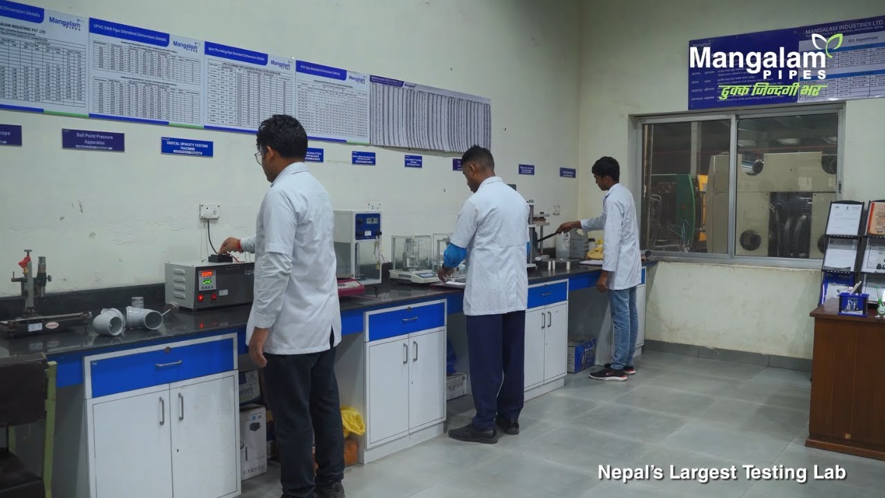 Mangalam Pipes | In-House Testing Lab | Quality Manufacturing Process ...