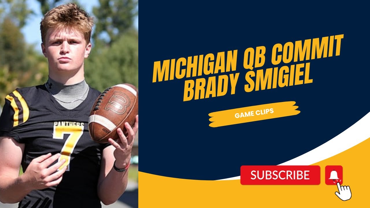 Michigan QB commit throws 5 TDs!!!! | Brady Smigiel | #GoBlue - YouTube
