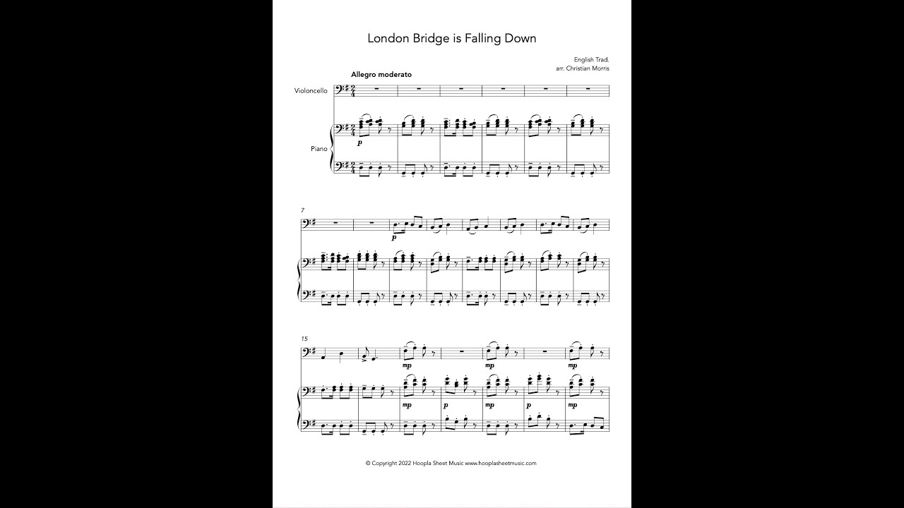 London Bridge is Falling Down (Cello and Piano) - YouTube