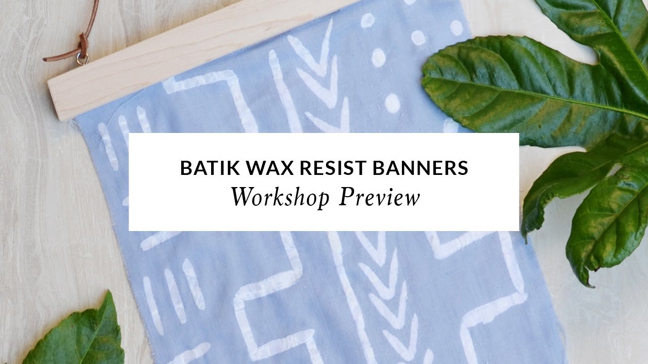 Wax Resist Wall Hangings with Rachel Denbow - YouTube
