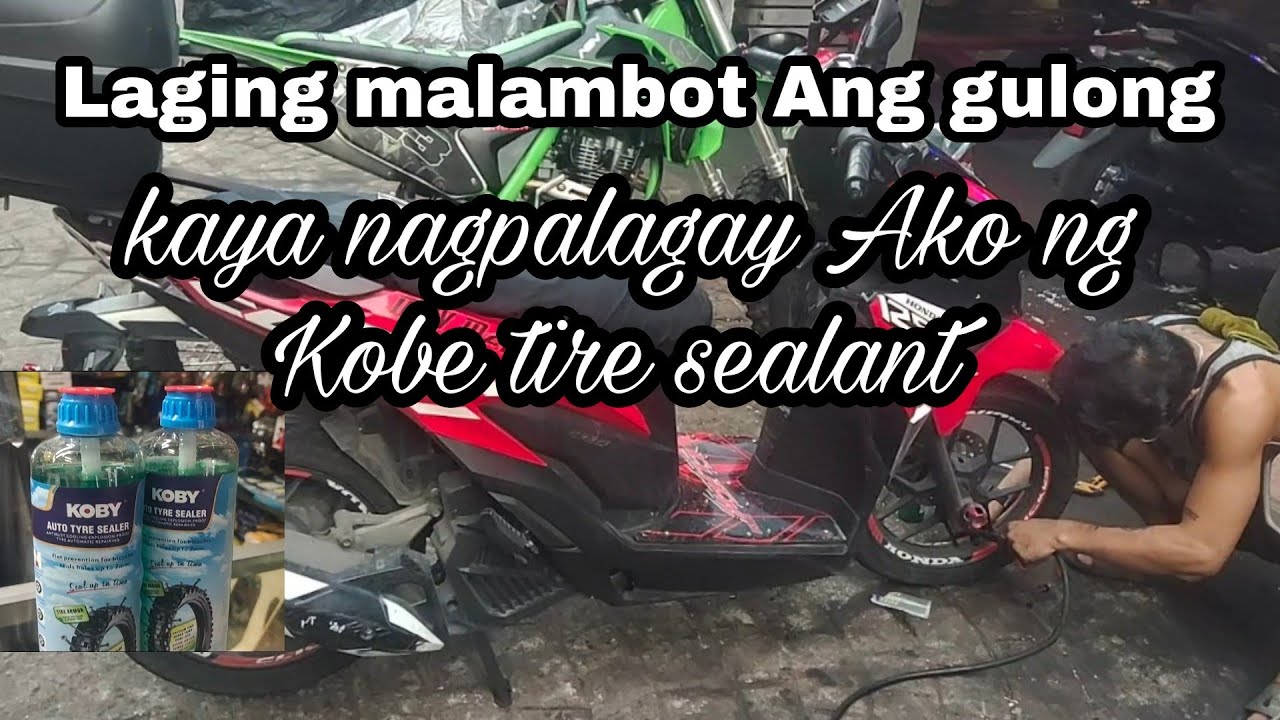 Paano maglagay Ng Kobe tire sealant - YouTube
