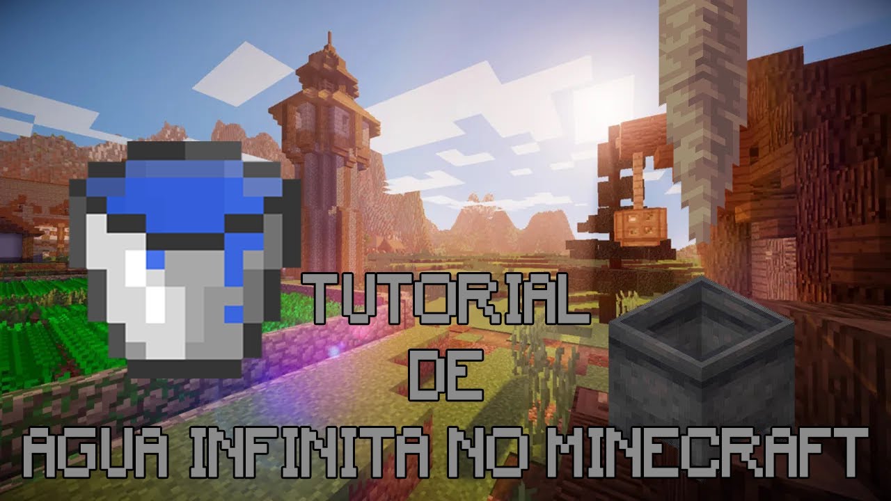 Tutorial de como fazer água infinita no minecraft - YouTube