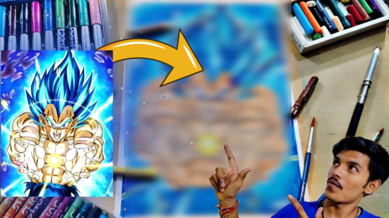 Exclusive artwork of an animal character|| Name Vegeta || Draw with me ...