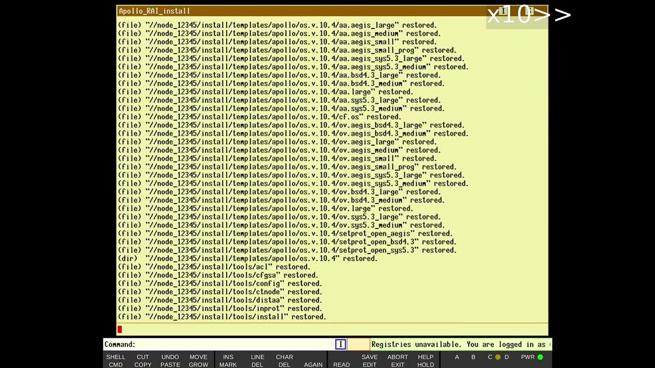 Installing: HP Domain/OS SR10.4 (m68k) AEGIS Edition - YouTube