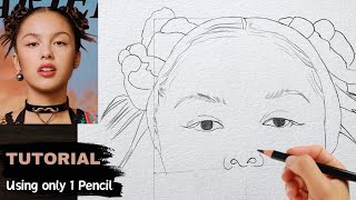 How To Draw Olivia Rodrigo Sour Step By Step Drawing Tutorial ...