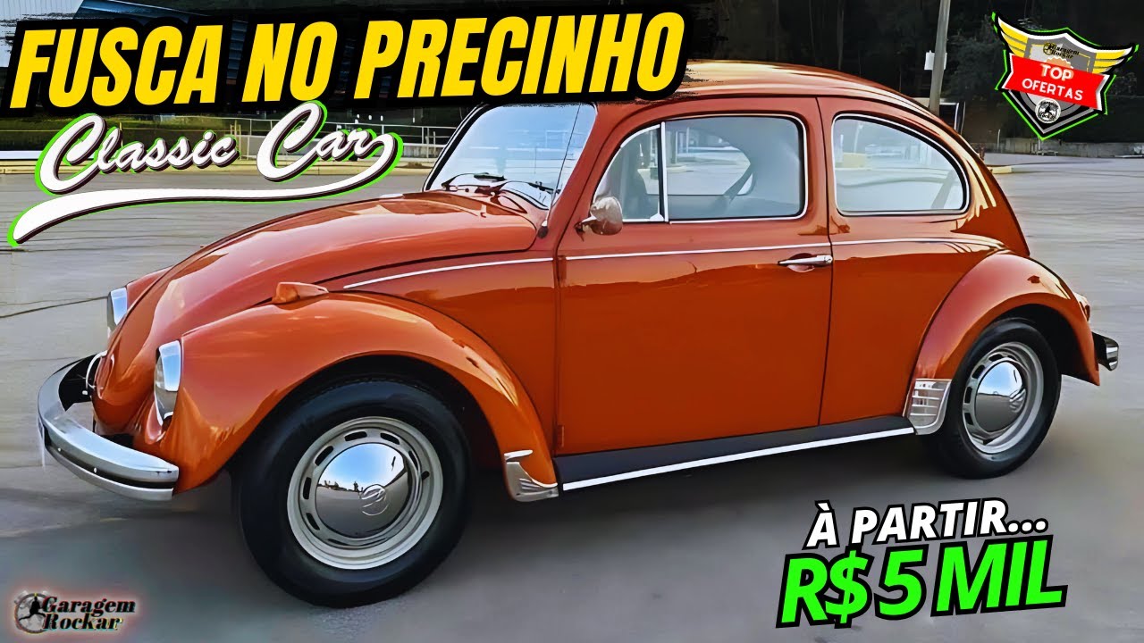 VW FUSCA em BOAS CONDIÇÕES BARATO a VENDA CLÁSSICO NACIONAL À PARTIR DE ...