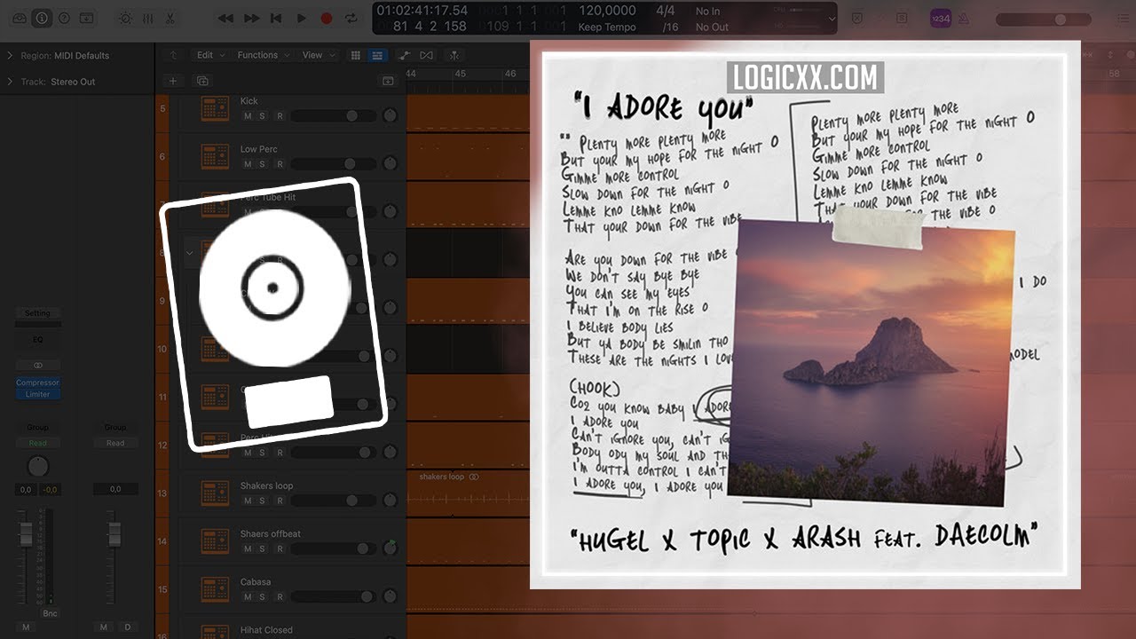 HUGEL x Topic x Arash feat. Daecolm - I Adore You (Logic Pro Remake ...
