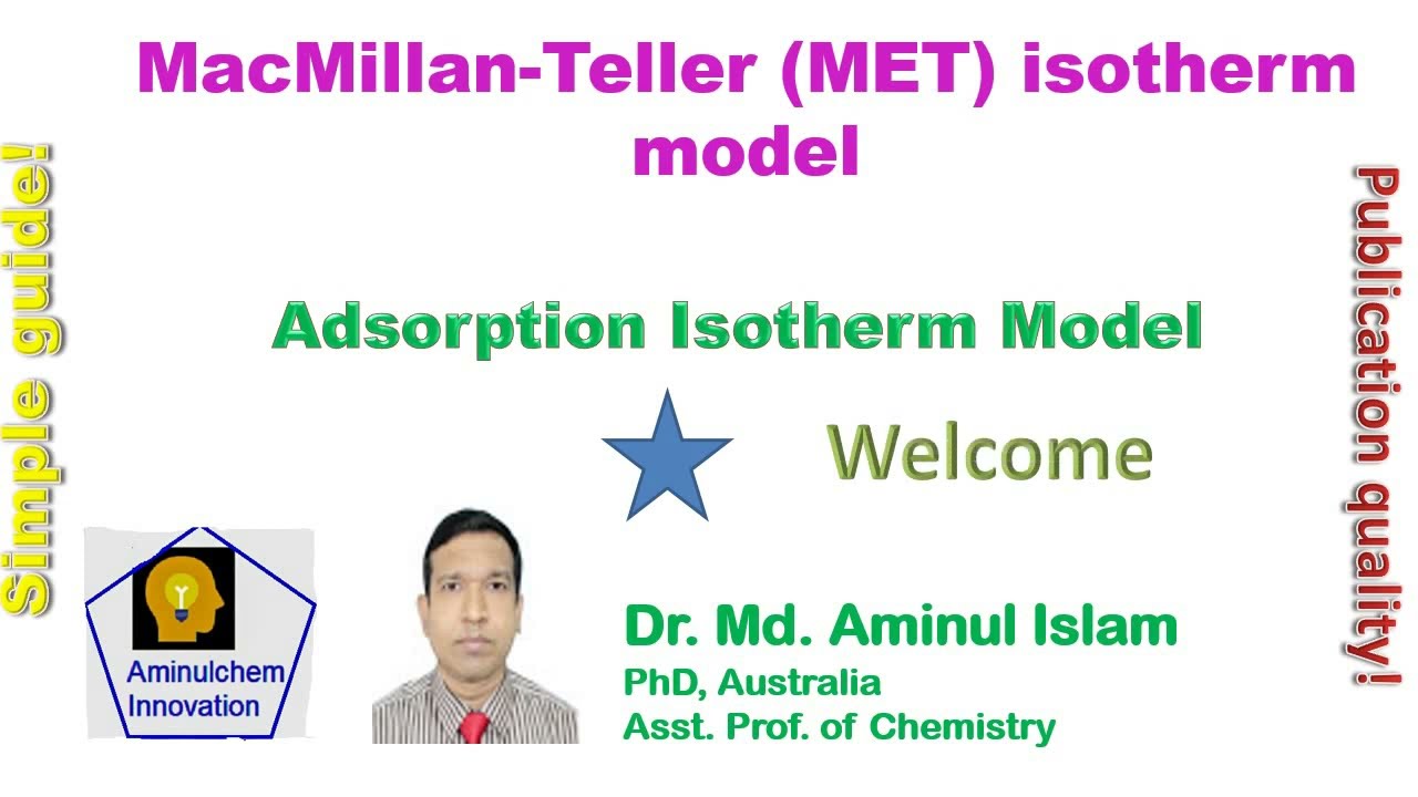 MacMillan-Teller (MET) Isotherm Model - YouTube