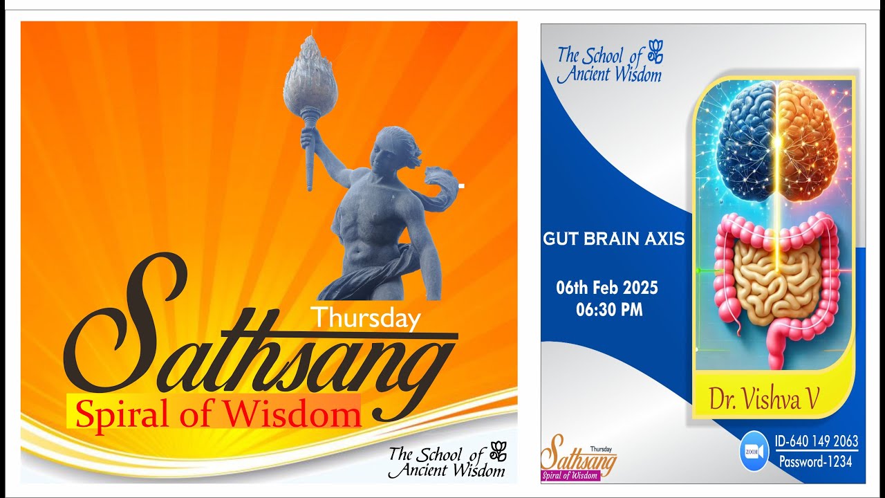 Thursday Satsang with Dr Vishva on Gut Brain Axis - YouTube