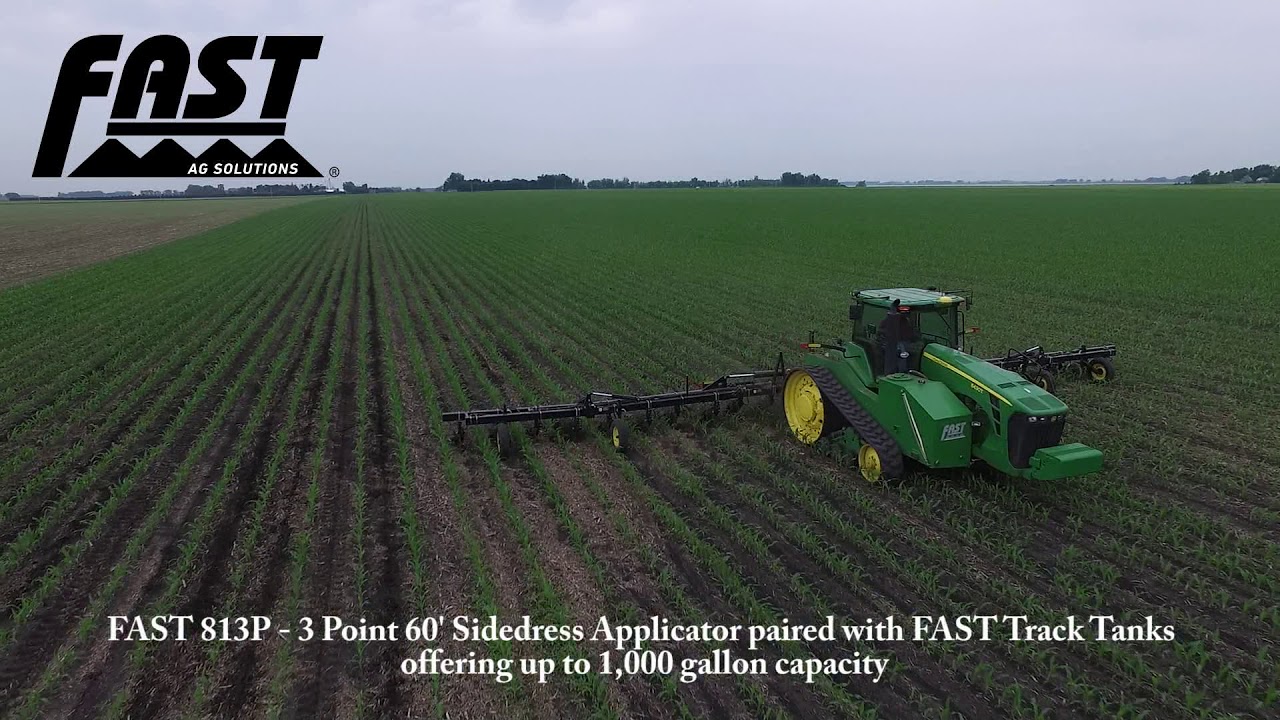 FAST 813P 60' 3-Point Applicator with FAST Track Tanks - YouTube