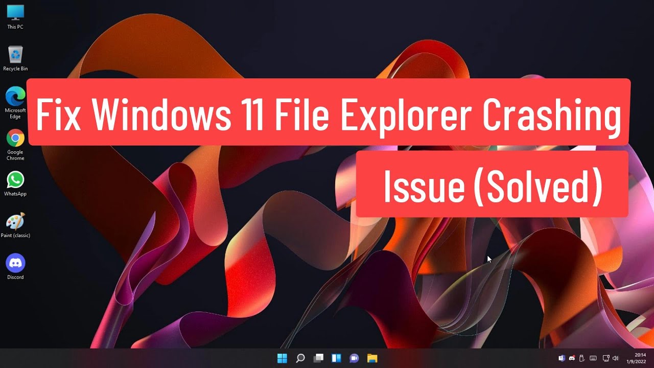 Fix Windows 11 File Explorer Crashing Issue (Solved) - YouTube