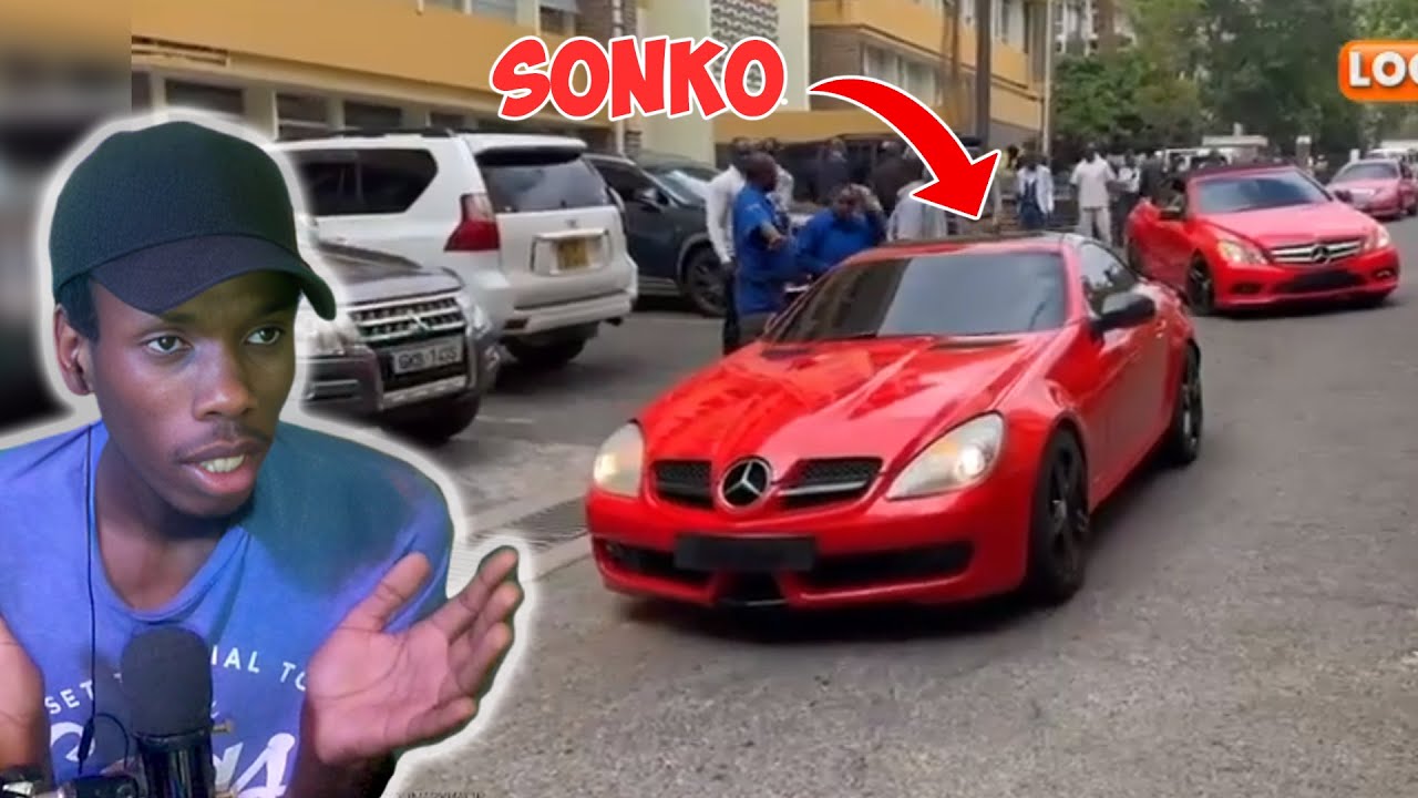 Sonko Shows Up to Court in A Convoy of Cars - YouTube
