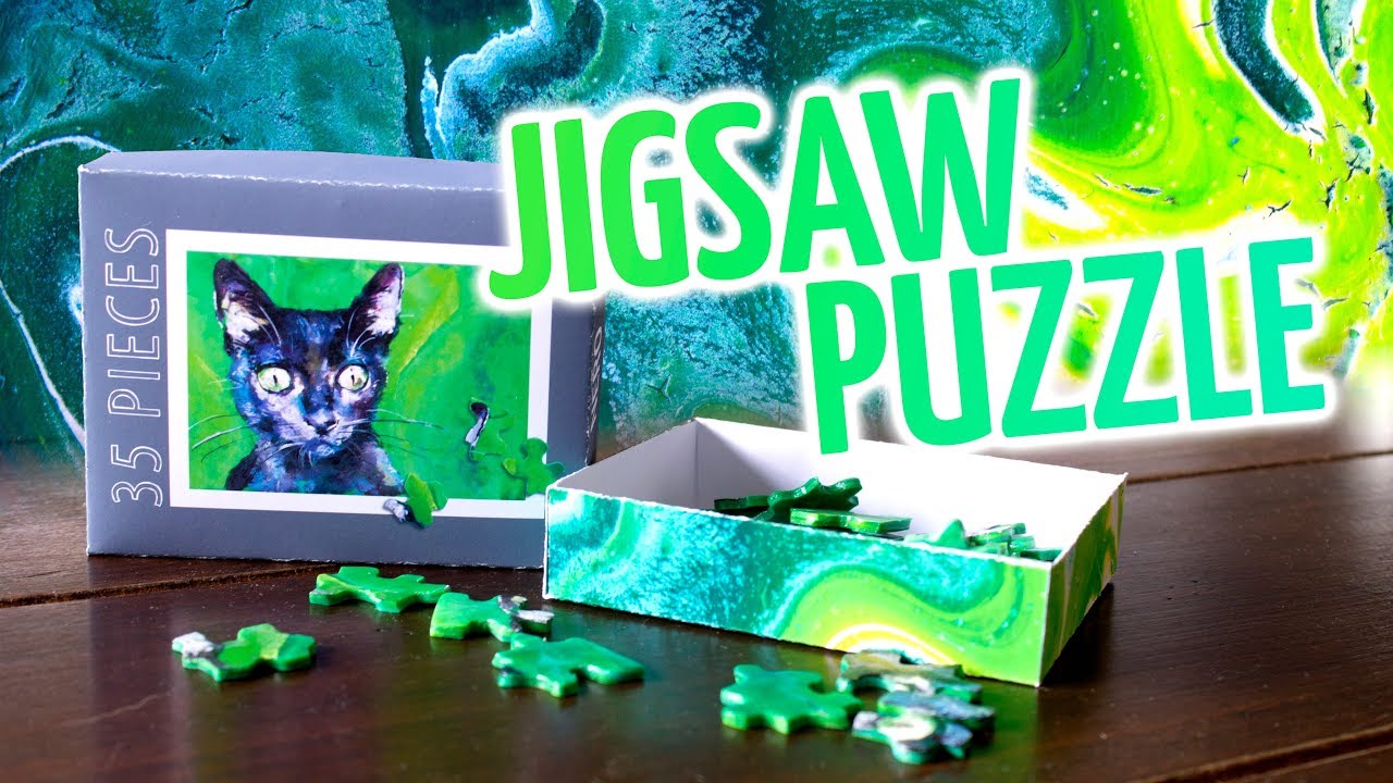 DIY Jigsaw Puzzle from Polymer Clay - YouTube