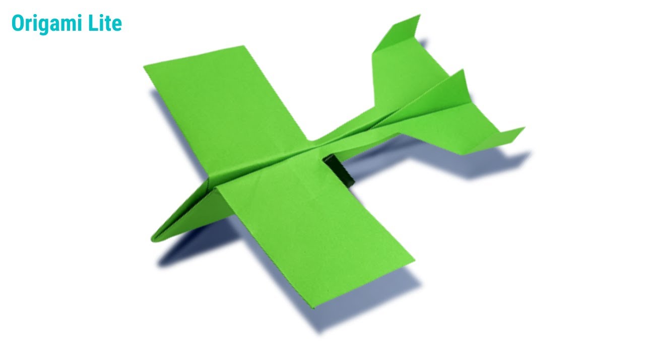 Step-by-Step Tutorial : How to Fold Paper to Make Airplane - YouTube