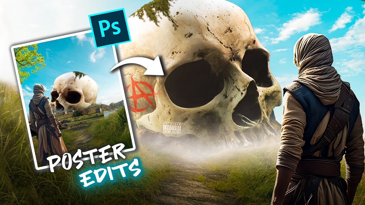 🏝️ CREATE a "LOST ISLAND" Poster Design in Photoshop! | Speed Art - YouTube