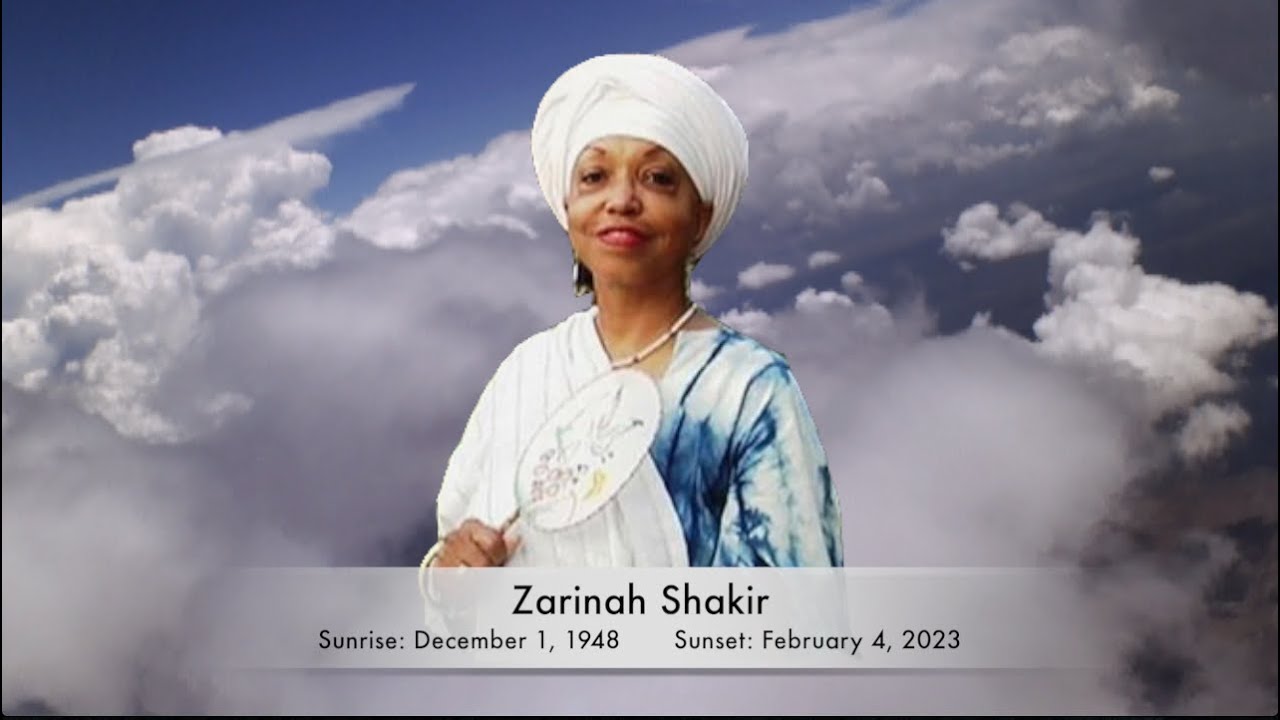 In Loving Memory of ZARINAH SHAKIR - YouTube