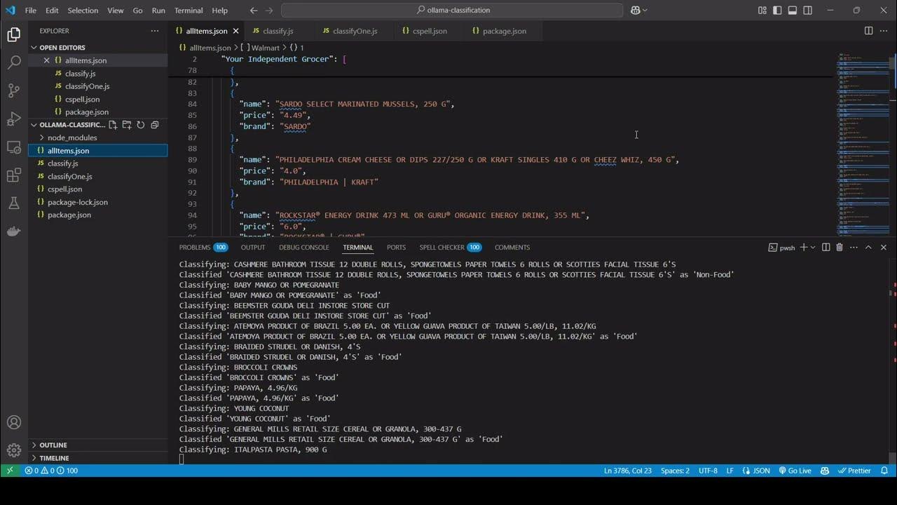 Local AI API Item Classification using NodeJS, Llama 3.1, and Ollama - YouTube