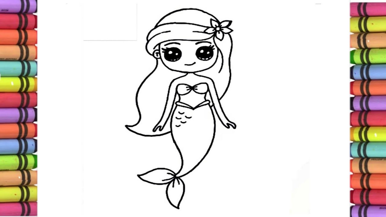 Ariel princess mermaid drawing, how to draw Ariel princess,the Ariel ...