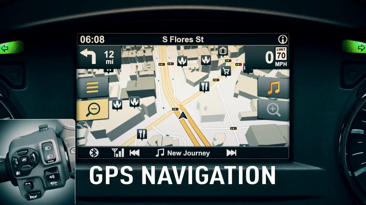 Yamaha Star Eluder Motorcycle Infotainment System - YouTube