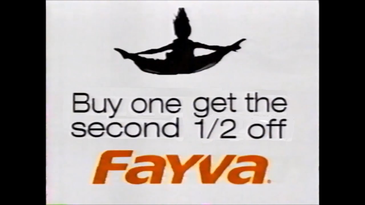 Fayva Shoes (1994): Buy One, Get the Second Half Off - YouTube