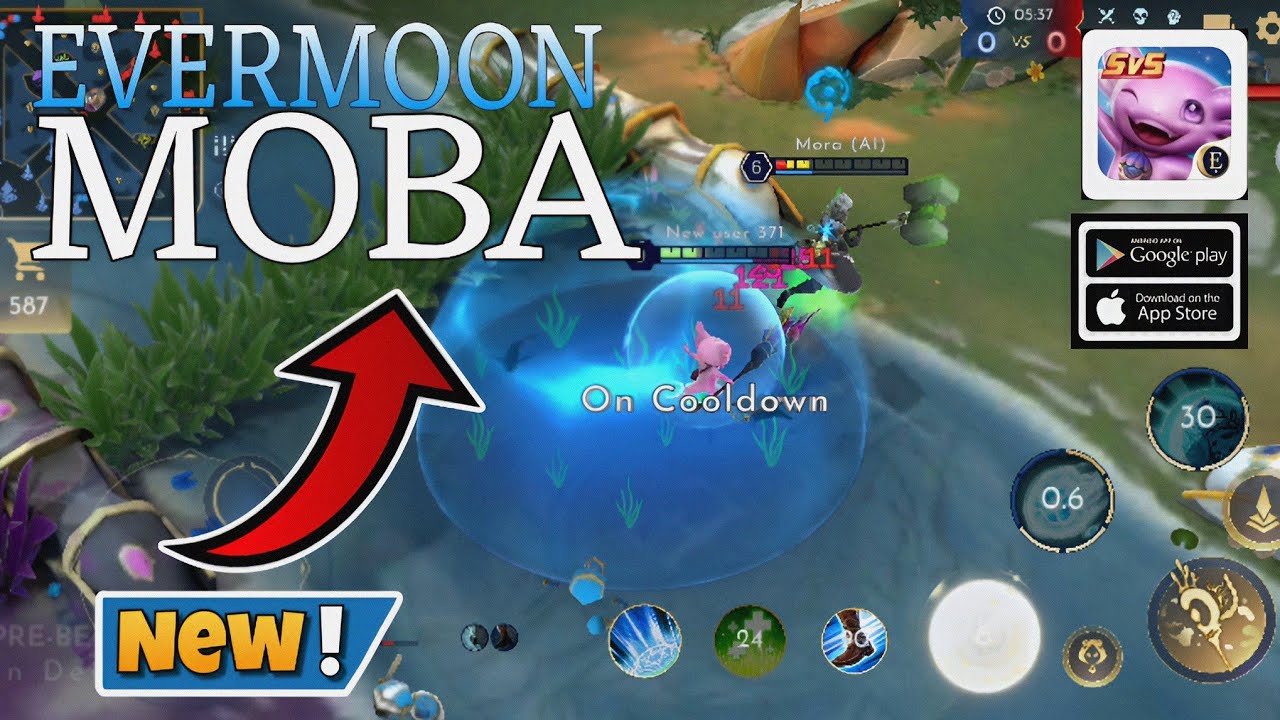 EVERMOON GAMEPLAY NEW MOBA GAME FOR ANDROID/iOS ( BETA ) - YouTube
