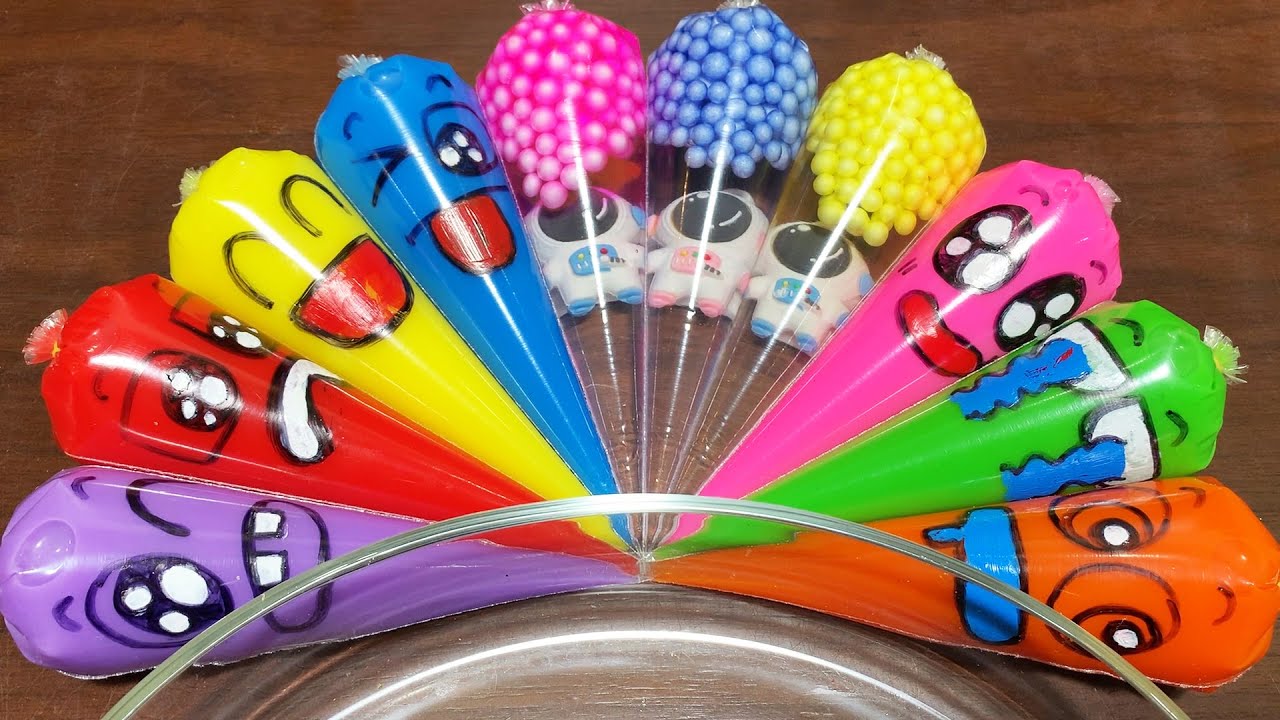 MAKING SLIME WITH PIPING BAGS ! SATISFYING SLIME VIDEOS ! BOOM SLIME ...