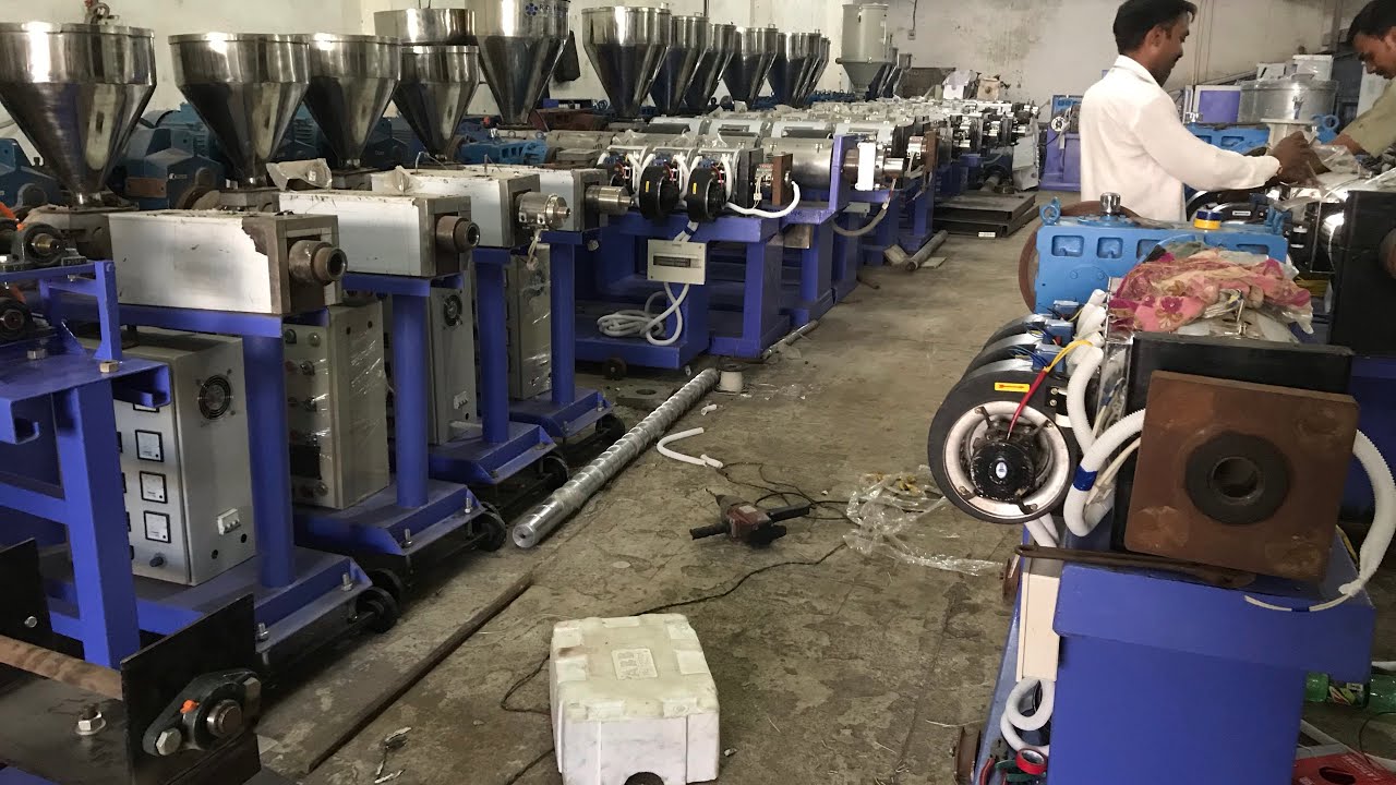 Pvc tubing machine - YouTube