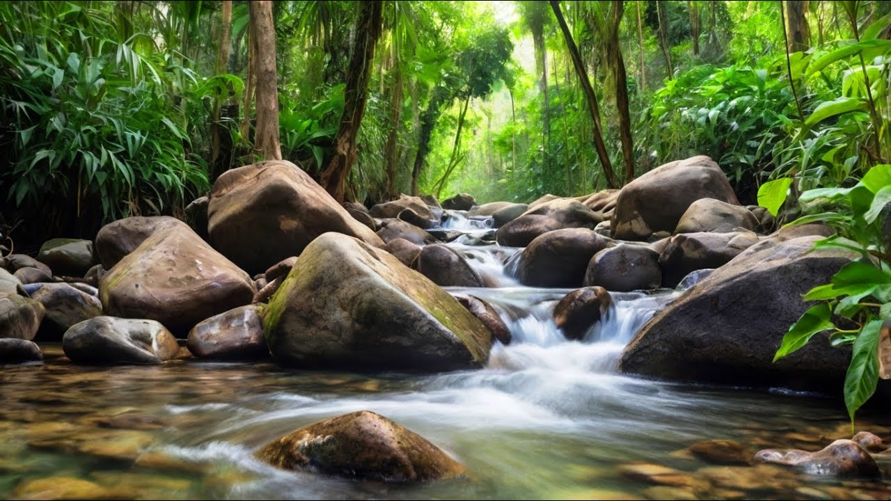 Flowing Stream & Gentle Waterfall – Perfect Sounds for Meditation and ...