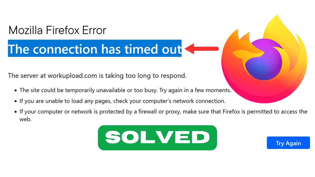Fix - The Connection Has Timed Out Error In Mozilla Firefox - YouTube
