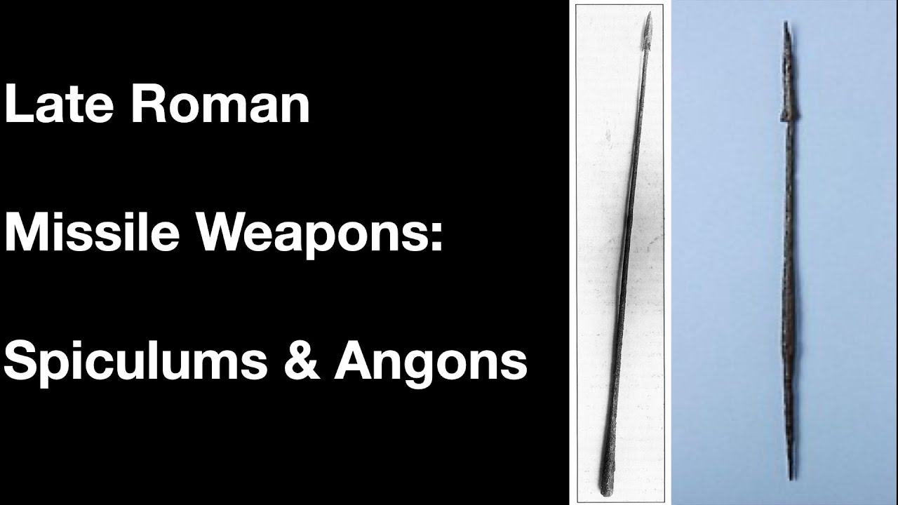 Late Roman Missile Weapons: Spiculums, Angons, & the B1 Spears - YouTube
