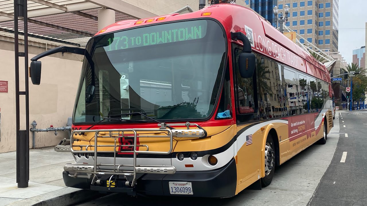 Long Beach Transit 2009 New Flyer GE40LFA #2906 - YouTube