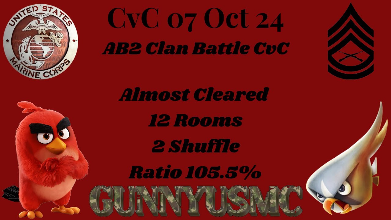 Angry Birds 2 AB2 Clan Battle CvC Today 7 Oct 24-Red & Silver x2 ...