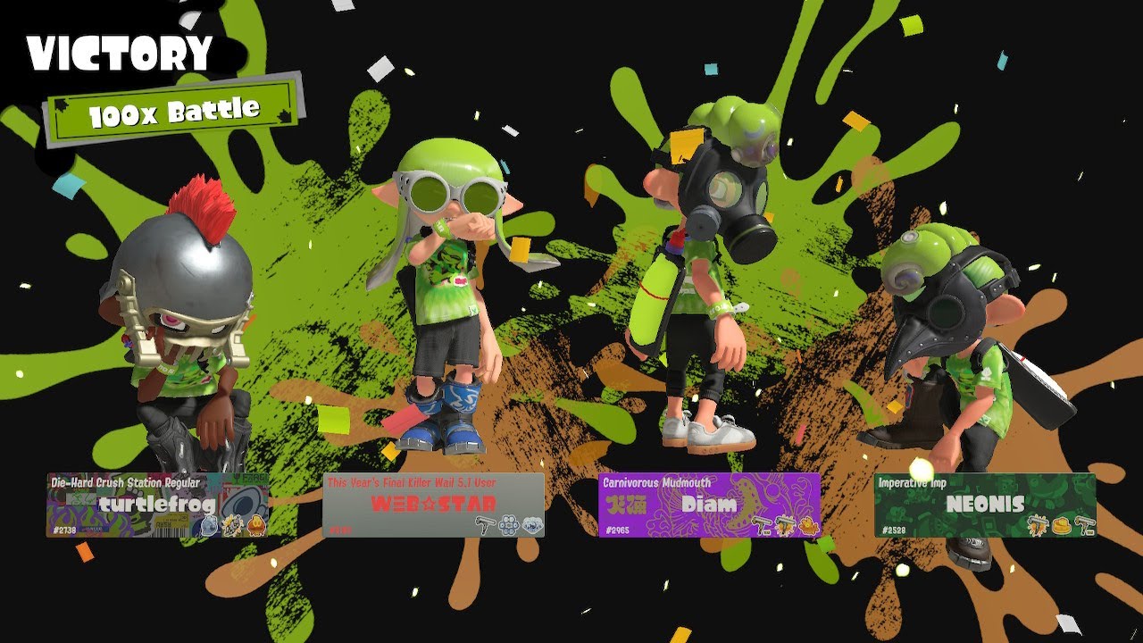 Splatoon 3 - Team Hug 100x Win - YouTube