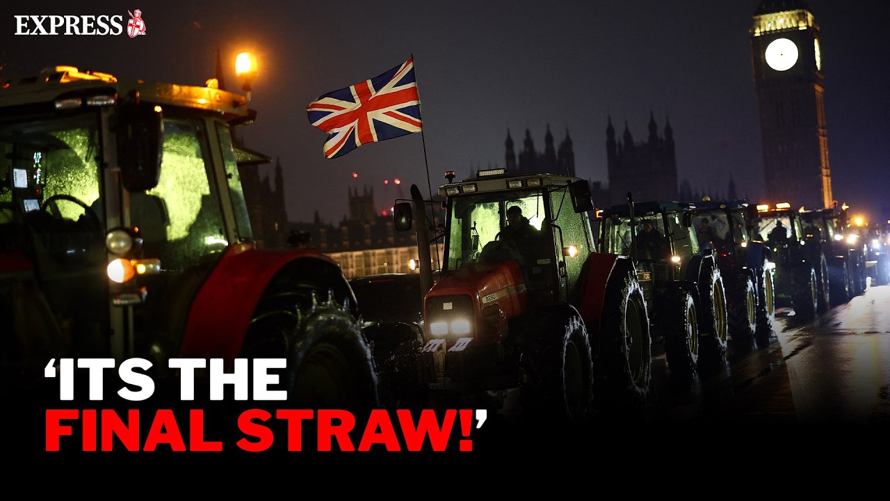 FURIOUS farmers descend on London as Police attempt to STOP protest on ...