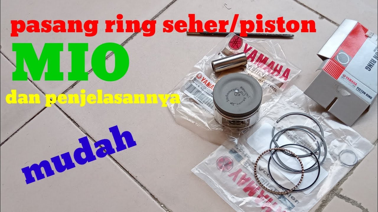 cara pasang ring piston/seher motor mio #pasangsehermio - YouTube
