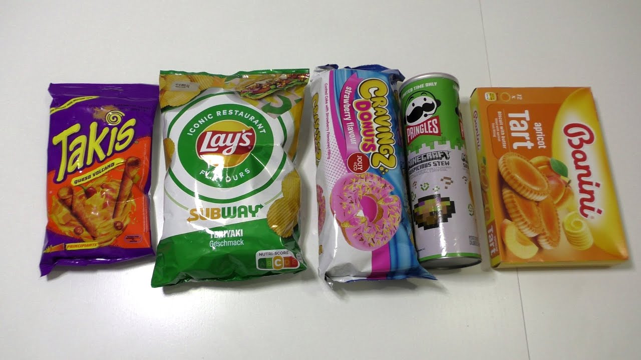 Takis, Lay's & Pringles plus Donuts and Cakes - YouTube
