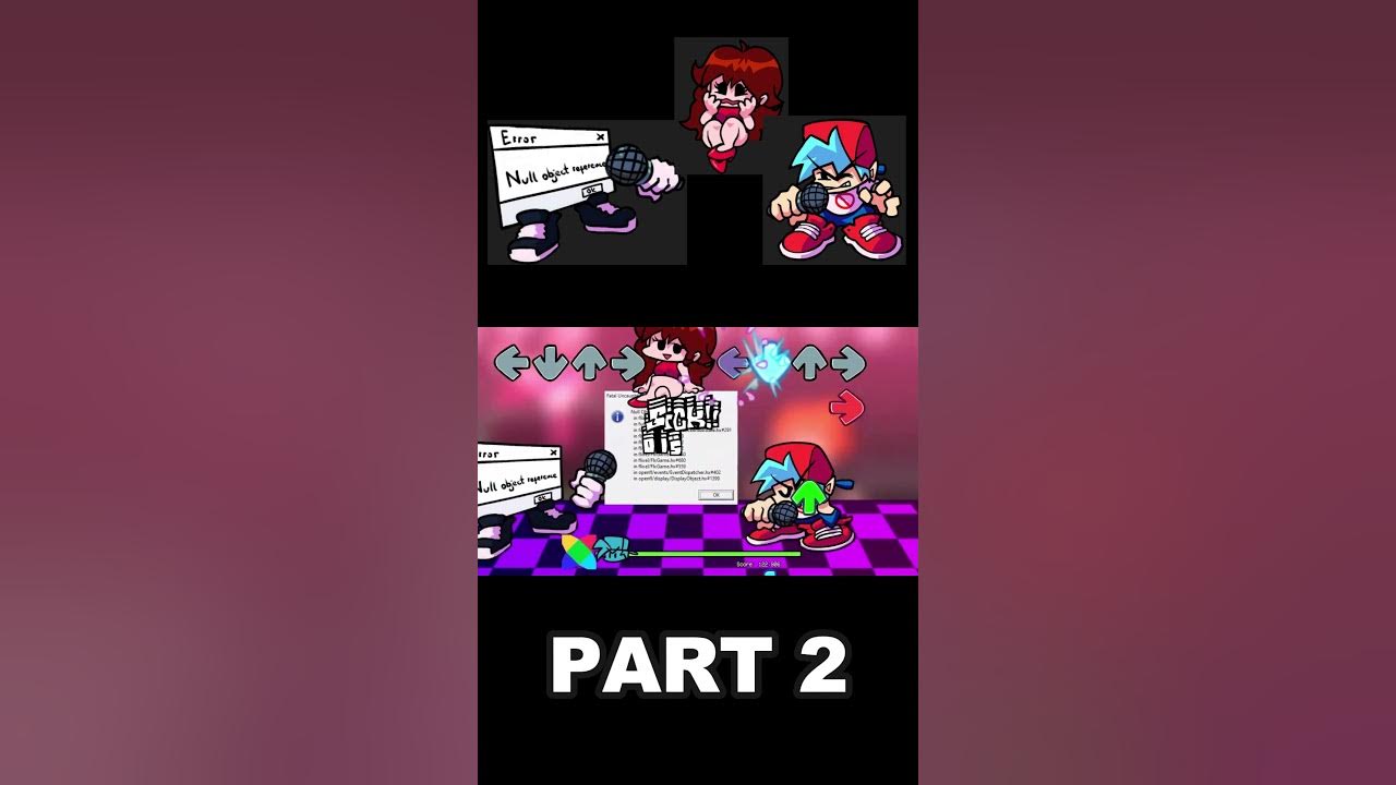 FNF 모드 Vs. Null BF Mix (Object Reference) [ONE SHOT] (PART 2) #shrots ...