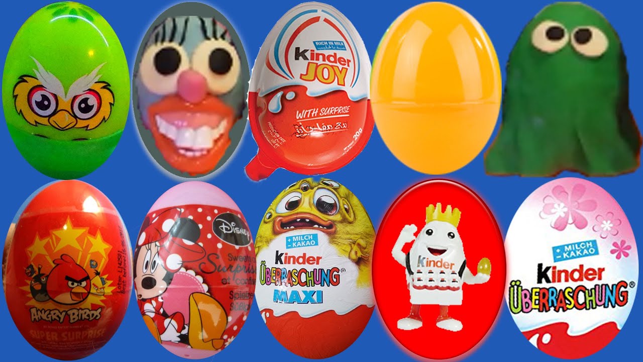 Kinder Jaja-Surprise Eggs Halloween,FunnyVersary,PlayDoh,Disney Toys ...
