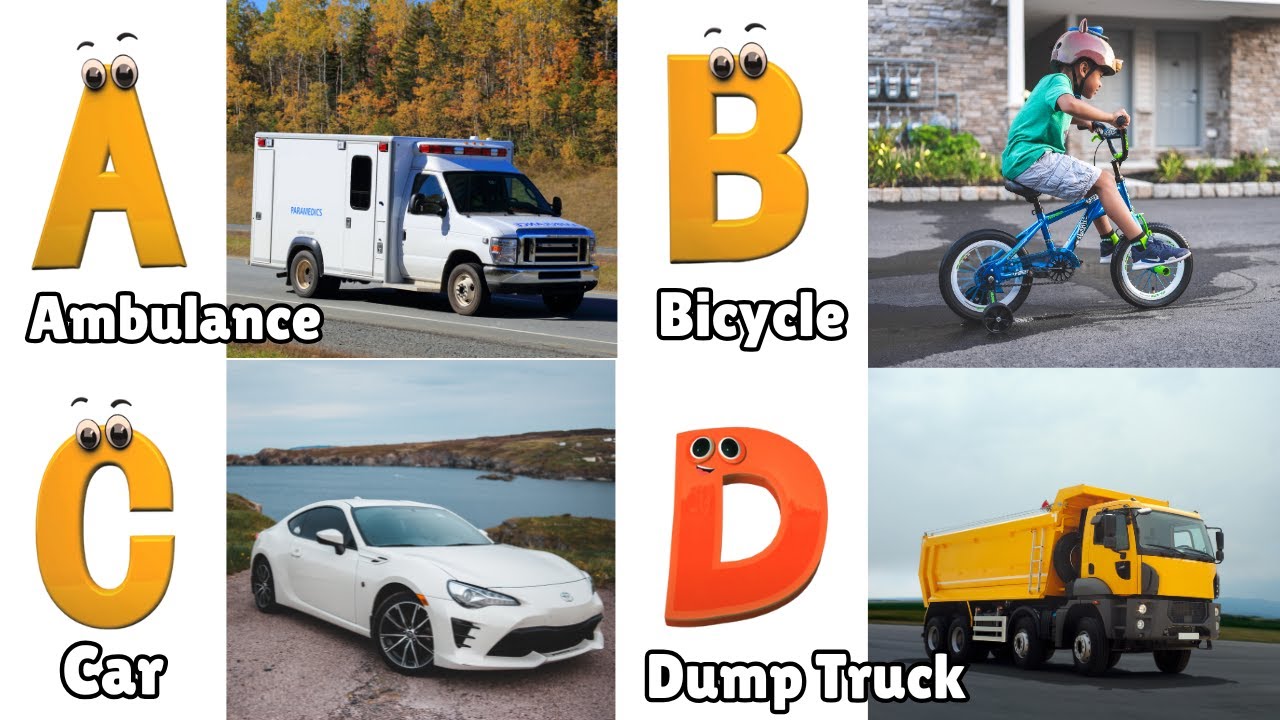 Vehicles Alphabet Song for kids | Vehicle ABC Song | Phonics for Kids ...